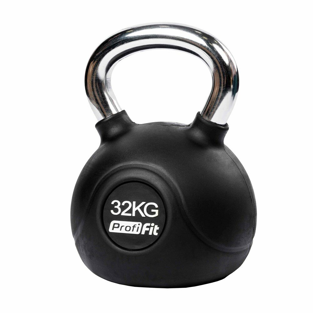 PROFI-FIT Гиря обрезиненная с хромированной ручкой PROFI-FIT 32 кг