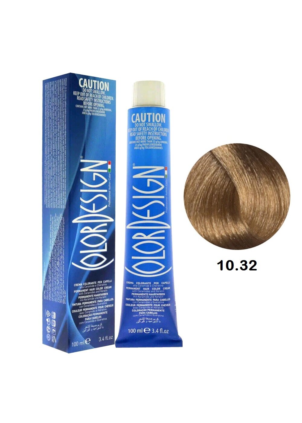Colordesign Колор Дизайн Стойкая краска для волос 100 мл - Colordesign 10,32