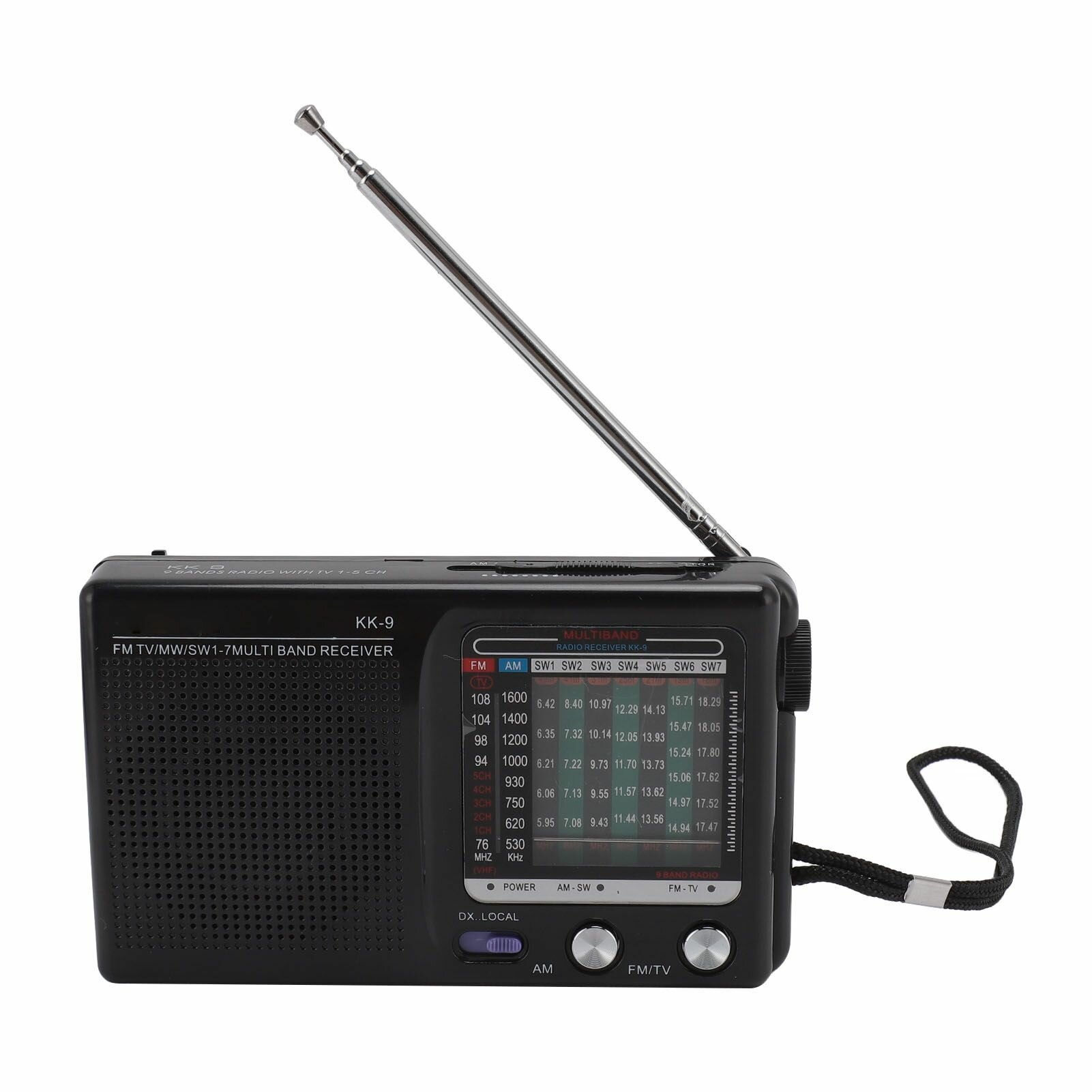 Портативное FM-MW SW-радио со встроенным Bluetooth, мини-многофункциональное аварийное радио для пожилых людей с антенной, многодиапазонный прием