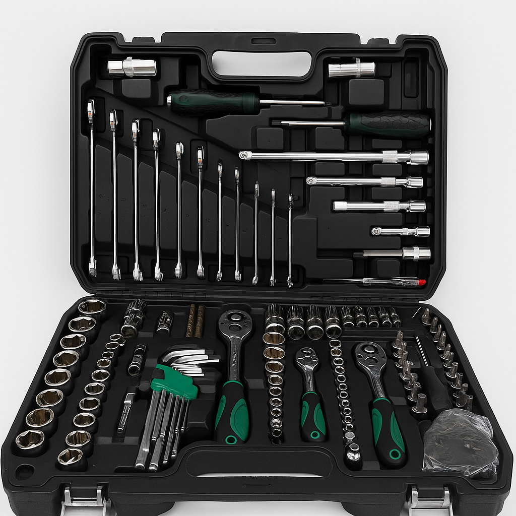 Набор инструментов для автомобиля и дома 121 предметов в кейсе