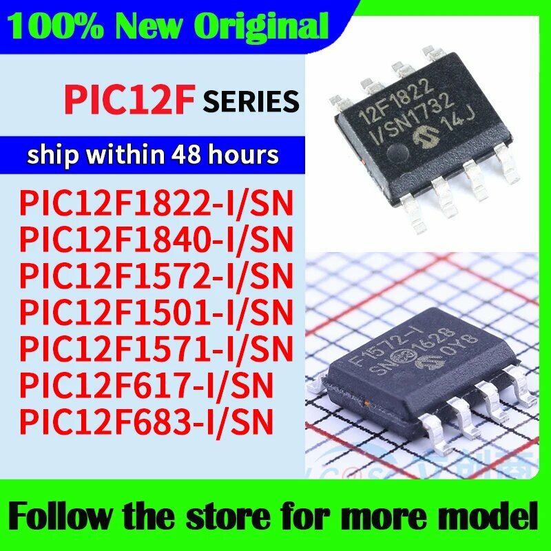 Микроконтроллеры PIC PIC12F1572-I SN