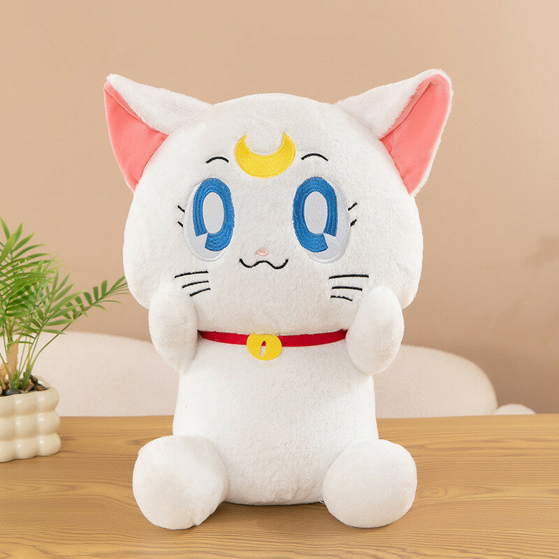 Мягкая игрушка-кошечка Луна с наполнителем из ПП cotton для украшения комнаты, включает особых персонажей