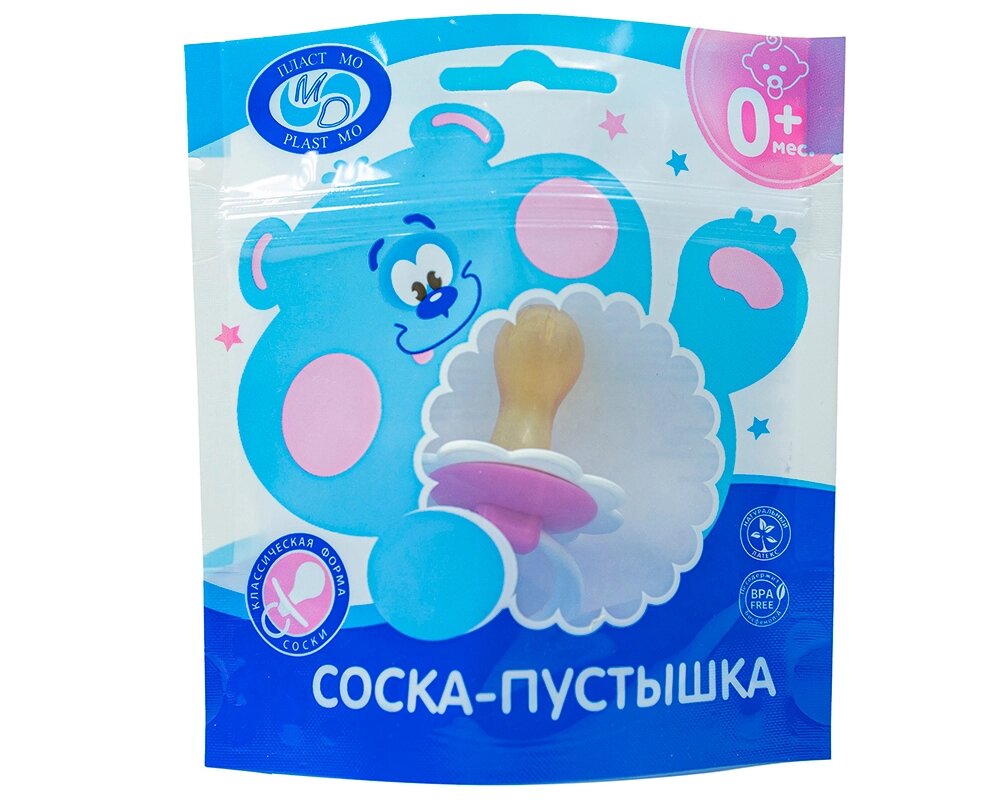 Соска-пустышка латексная Пласт МО "Ромашка 2" (тип 2, исполн. А)