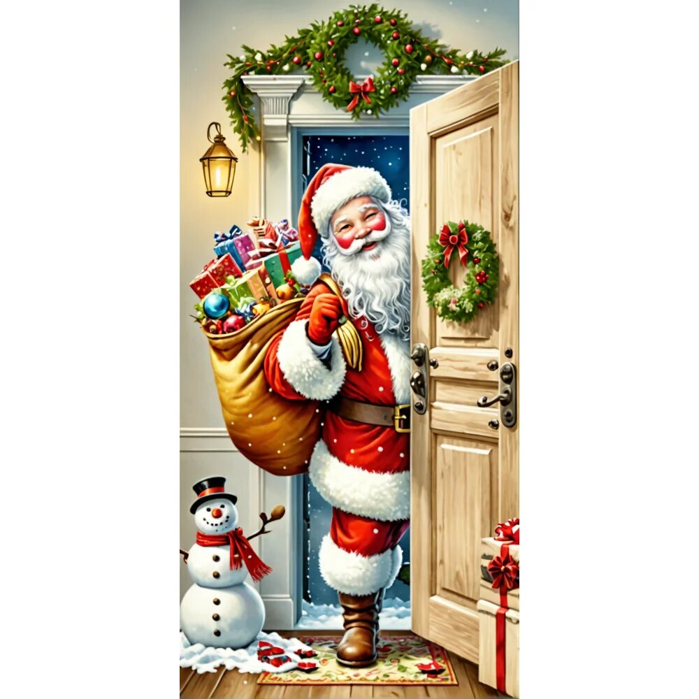 Рождественский баннер Style2, 90x185 см, полиэстер