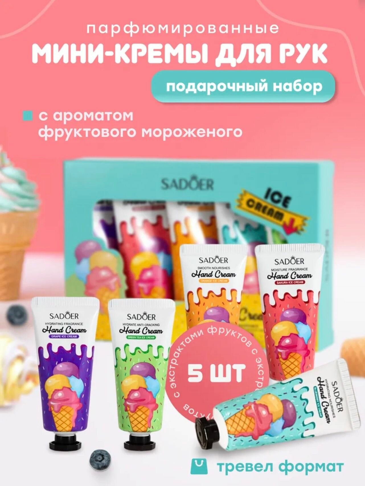 Парфюмированные мини-кремы для рук