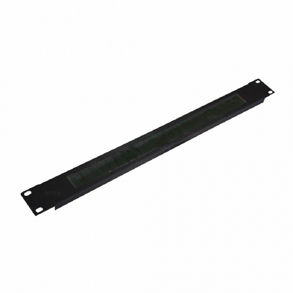 NTSS Аксессуар Огранизатор щеточный , крепление 19 1U, черный RAL 9005 - BO - 1U - BL