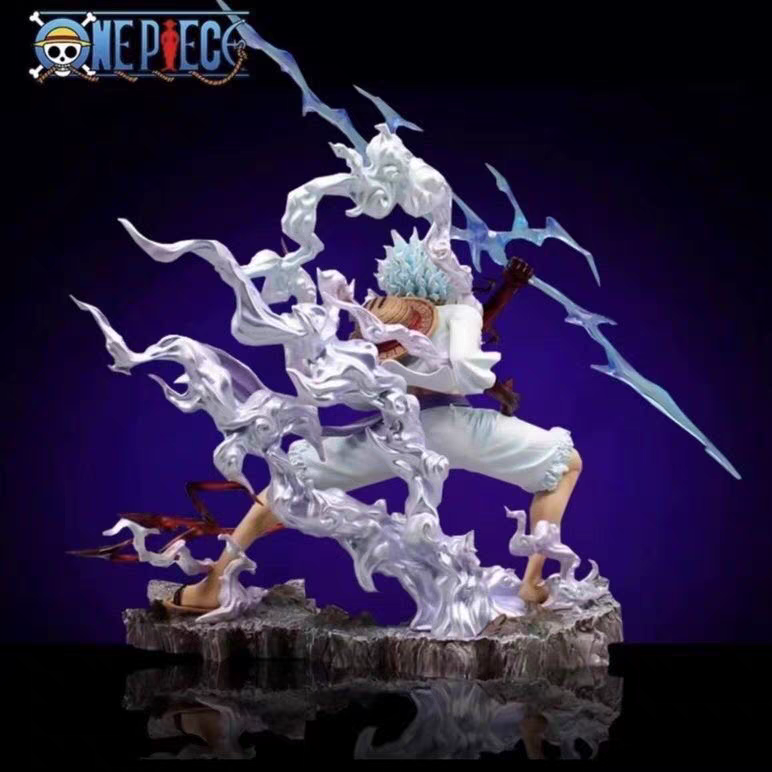 Манки Д. Луффи с Молнией Ван Пис One Piece Коллекционная Аниме Фигурка 28 см