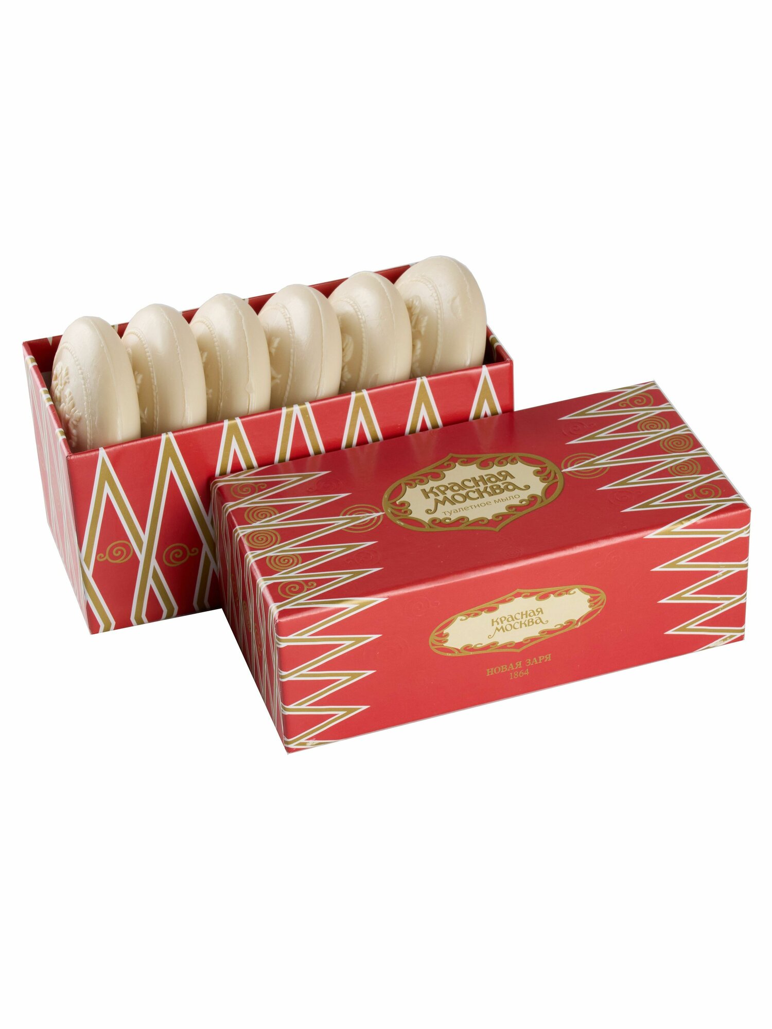 Новая Заря Красная Москва мыло косметическое ароматизированное 6 по 50 г