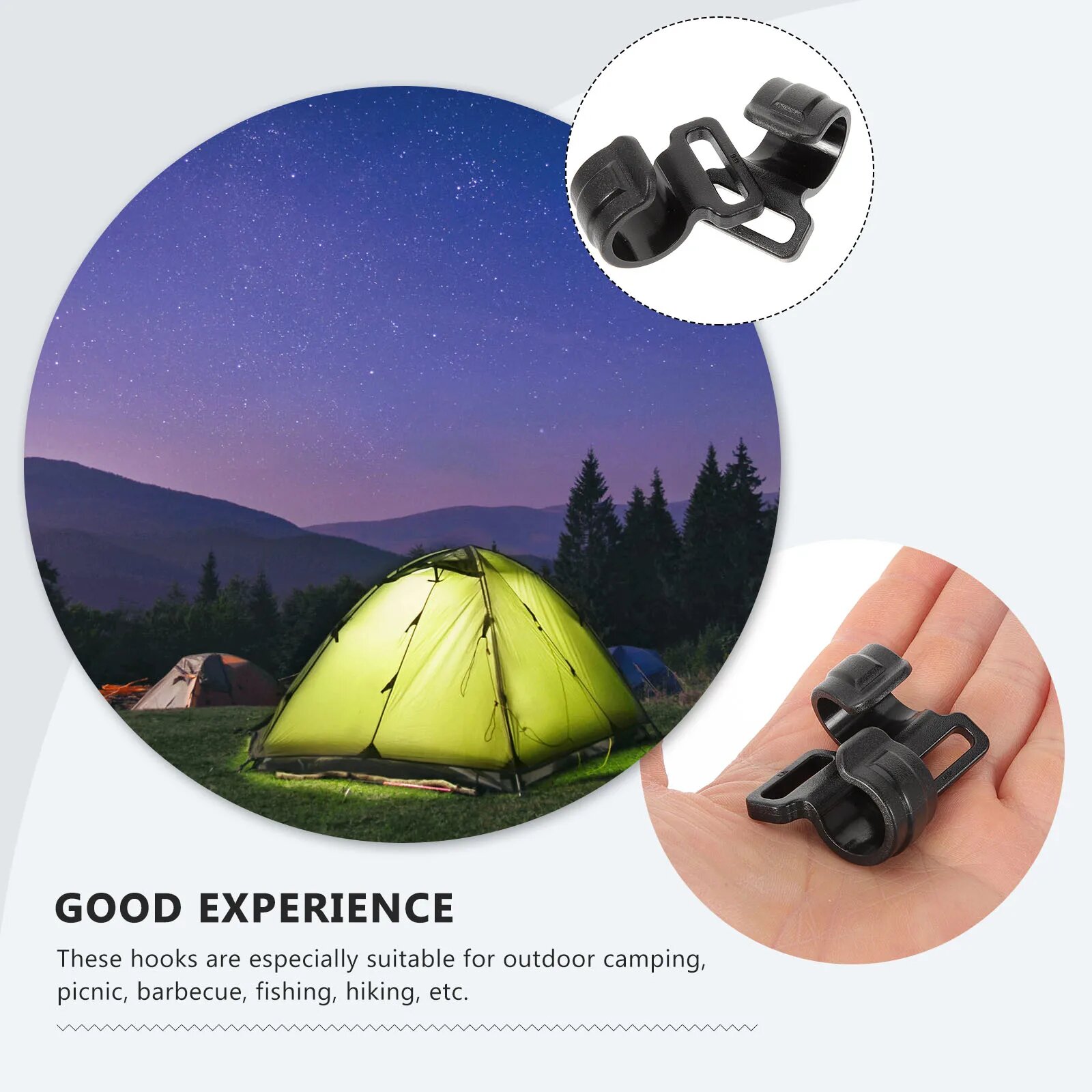 VORCOOL Пластиковые крючки для палатки 10 шт.