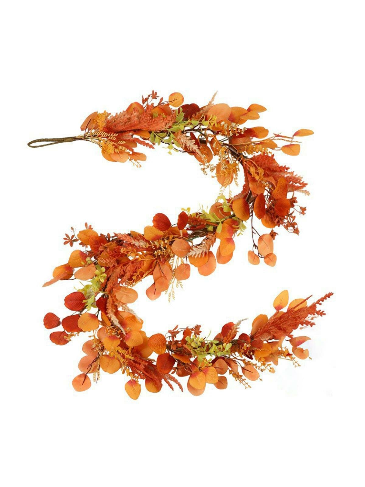 Долговечные пластиковые гирлянды из шелковых цветов, праздничные украшения для помещений и улицы