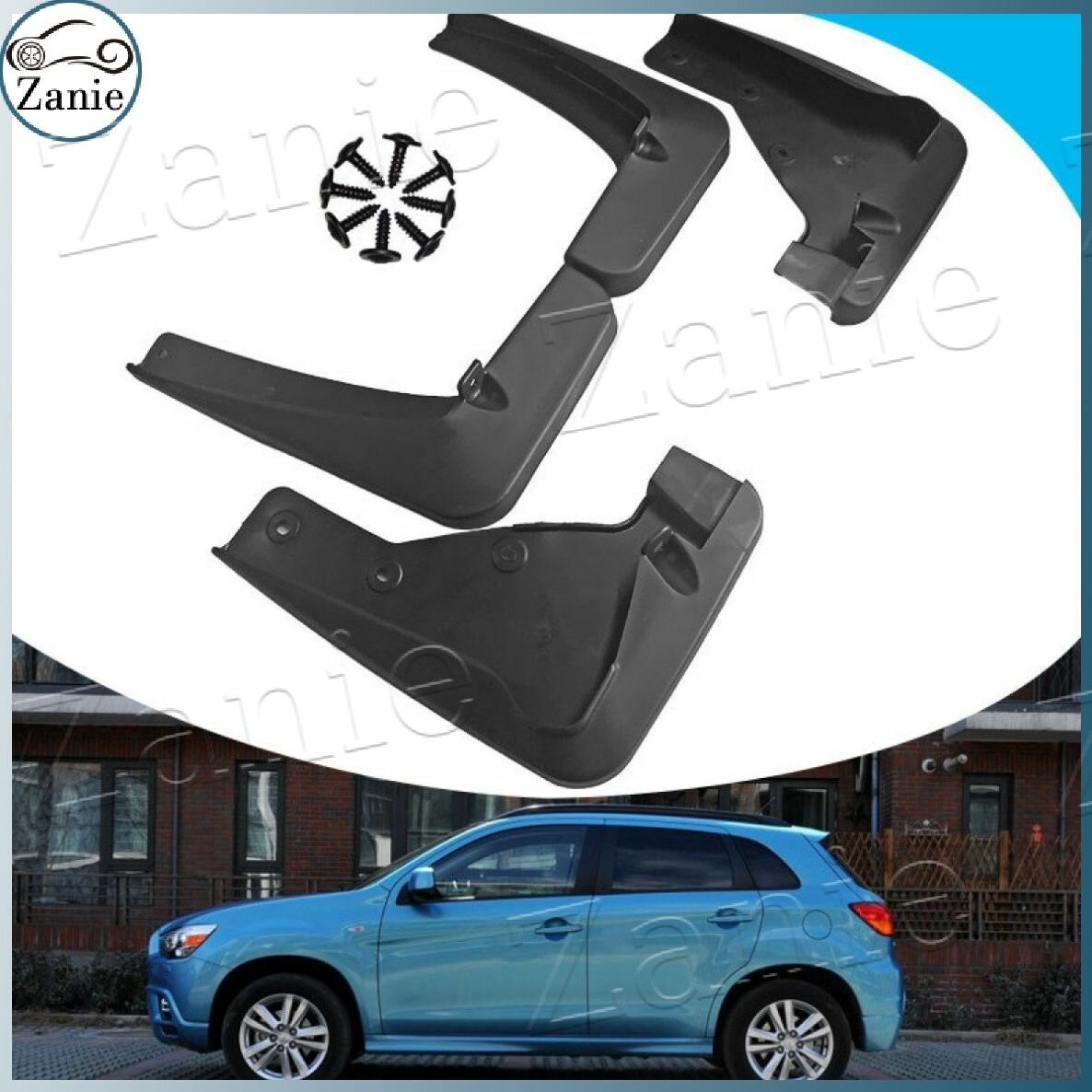 Брызговик подходит для 2013-2019 года Mitsubishi ASX, Автомобильные брызговики 4 шт.