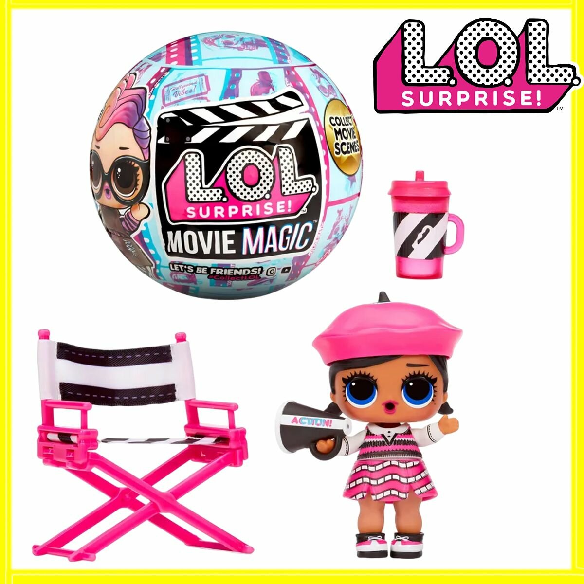 Кукла ЛОЛ Магия Кино в шаре LOL Surprise Movie Magic Dolls, 576471