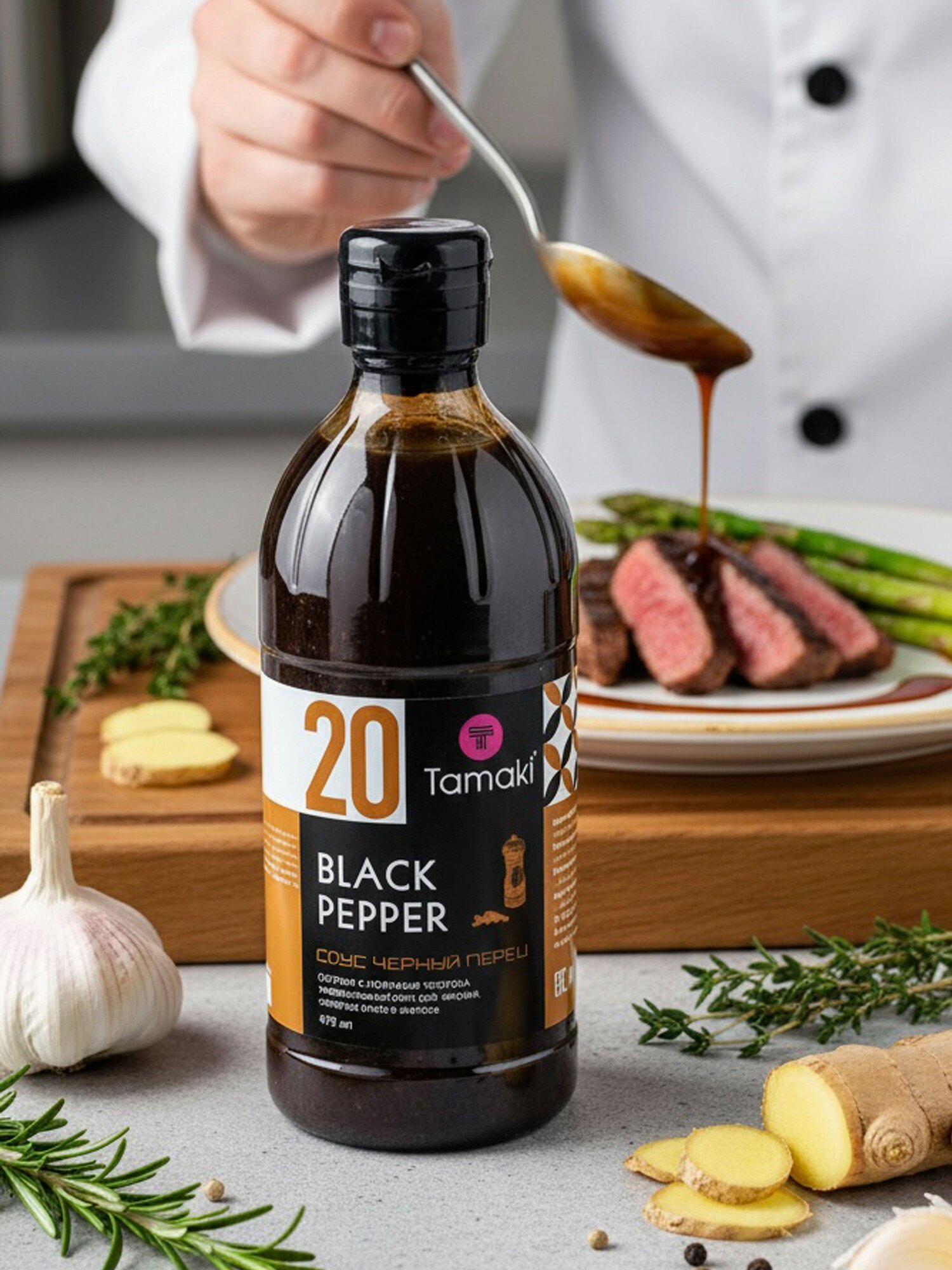 TAMAKI (Тамаки) Соус черный перец, 470 мл