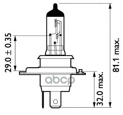 Лампа галогеновая головного света Корея Philips арт. 24569RAC1