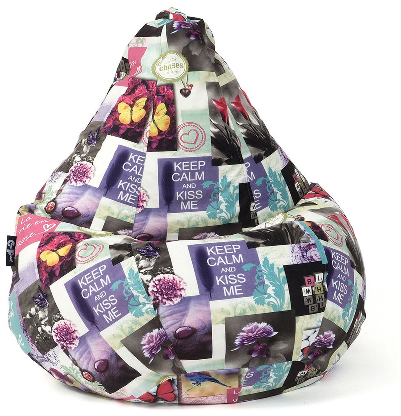 Кресло мешок груша GoodPoof Велюр XXXL Будь Тише