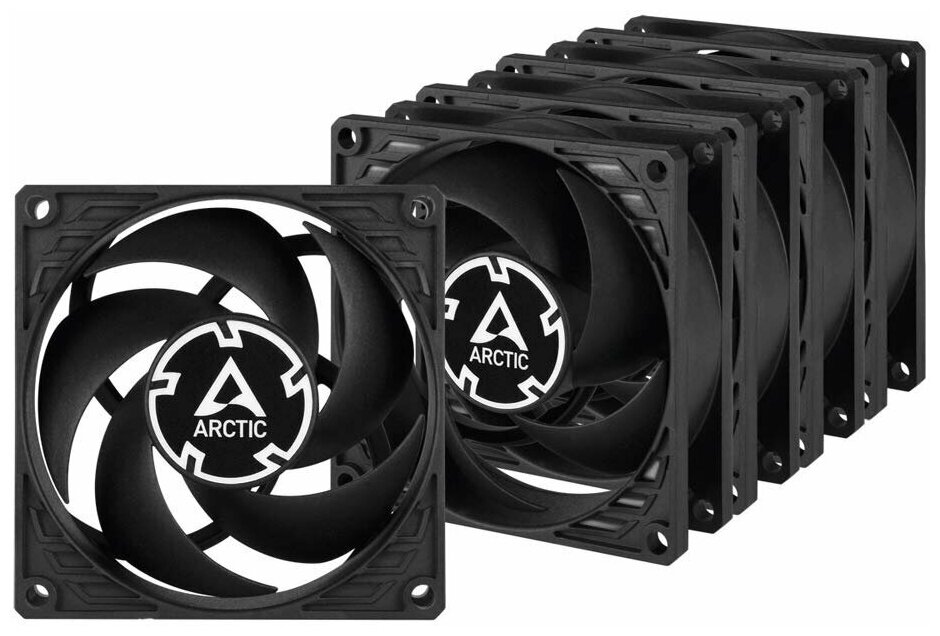 Вентилятор 80х80х25 Arctic P8 Value Pack 5шт. (Black) ACFAN00153A