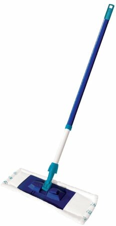 Швабра с флаундером 40 см, телескопический черенок 130 см, еврорезьба, МОП микрофибра (ТИП К), YORK «Smart»