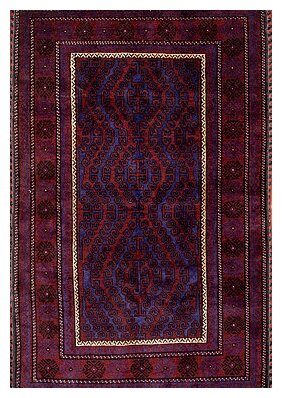 Винтажный Ковер Persepol "Baluch", 1,24 м х 1,92 м, ручной работы, шерсть