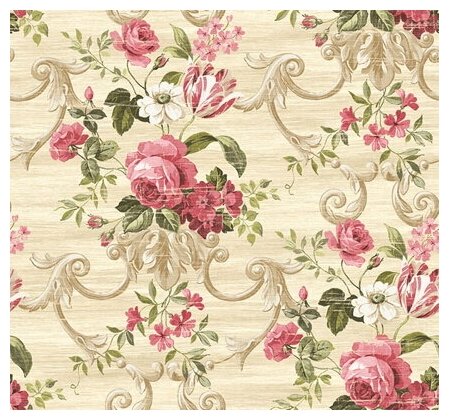 Обои флизелиновые KT Exclusive Lennox Hill HK80207, 8,23х0,69м, флористический узор