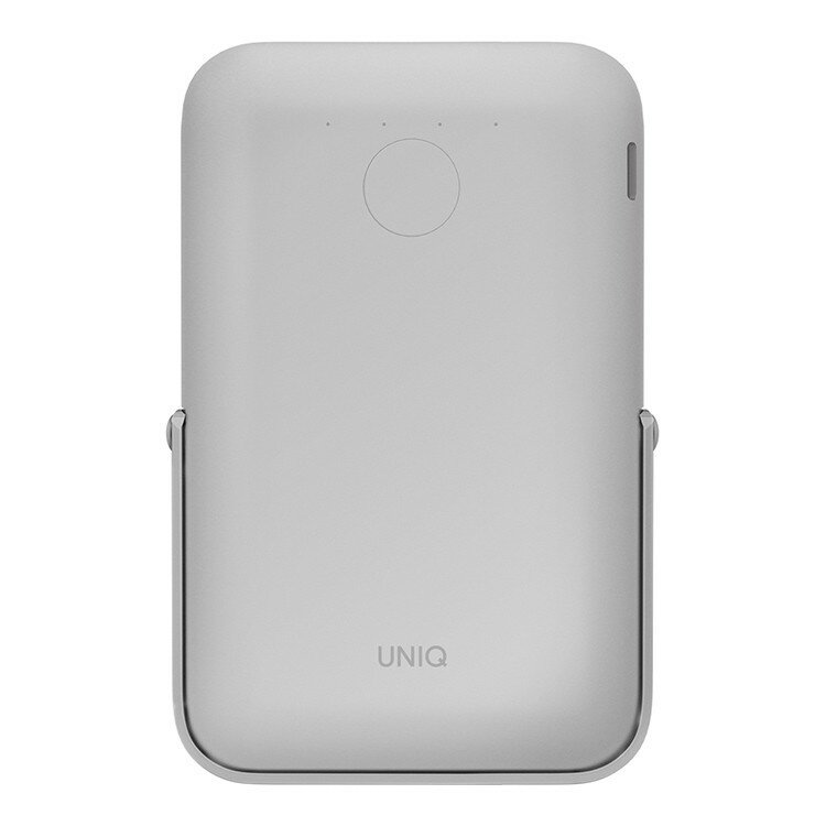 Uniq АКБ HOVEO 5000W Magnetic wireless 15W USB-C PD 20W with stand Chalk Grey
