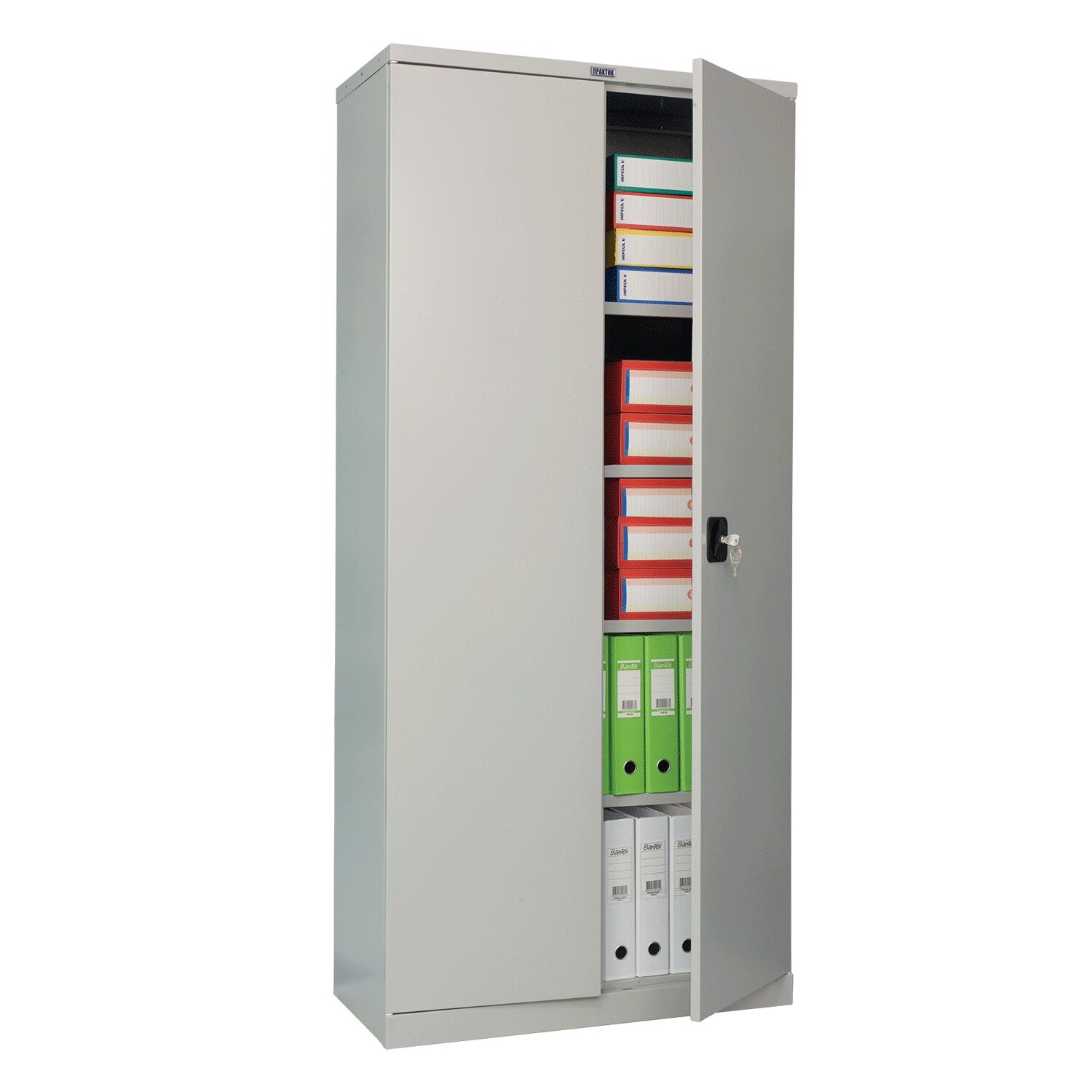 Шкаф металлический офисный практик "СВ-12", 1860850400 мм, 41 кг, разборный