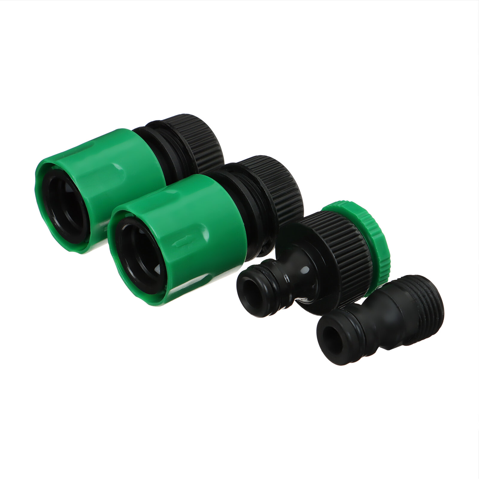 Набор коннекторов, d=1/2" (12 мм), 4 шт, 2 штуцера, 2 коннектора, Greengo