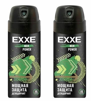 EXXE Дезодорант спрей мужской MEN POWER, 150 мл, 2 шт