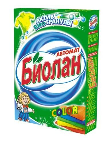Биолан стиральный порошок автомат колор 350гр