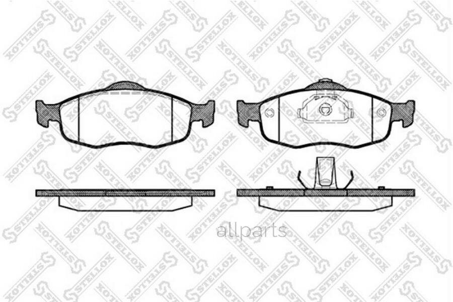 STELLOX 443000SX 432 00=FDB884 ! колодки дисковые п.\ Ford Mondeo 1.6-2.5/1.8TD 93-00/Scorpio 2.0 92-98