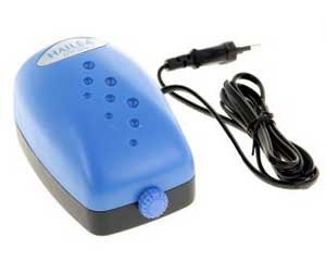 Компрессор для аквариума hailea аco-2203 до 70-150л 2,5вт 120л/ч с регулятором одноканальный