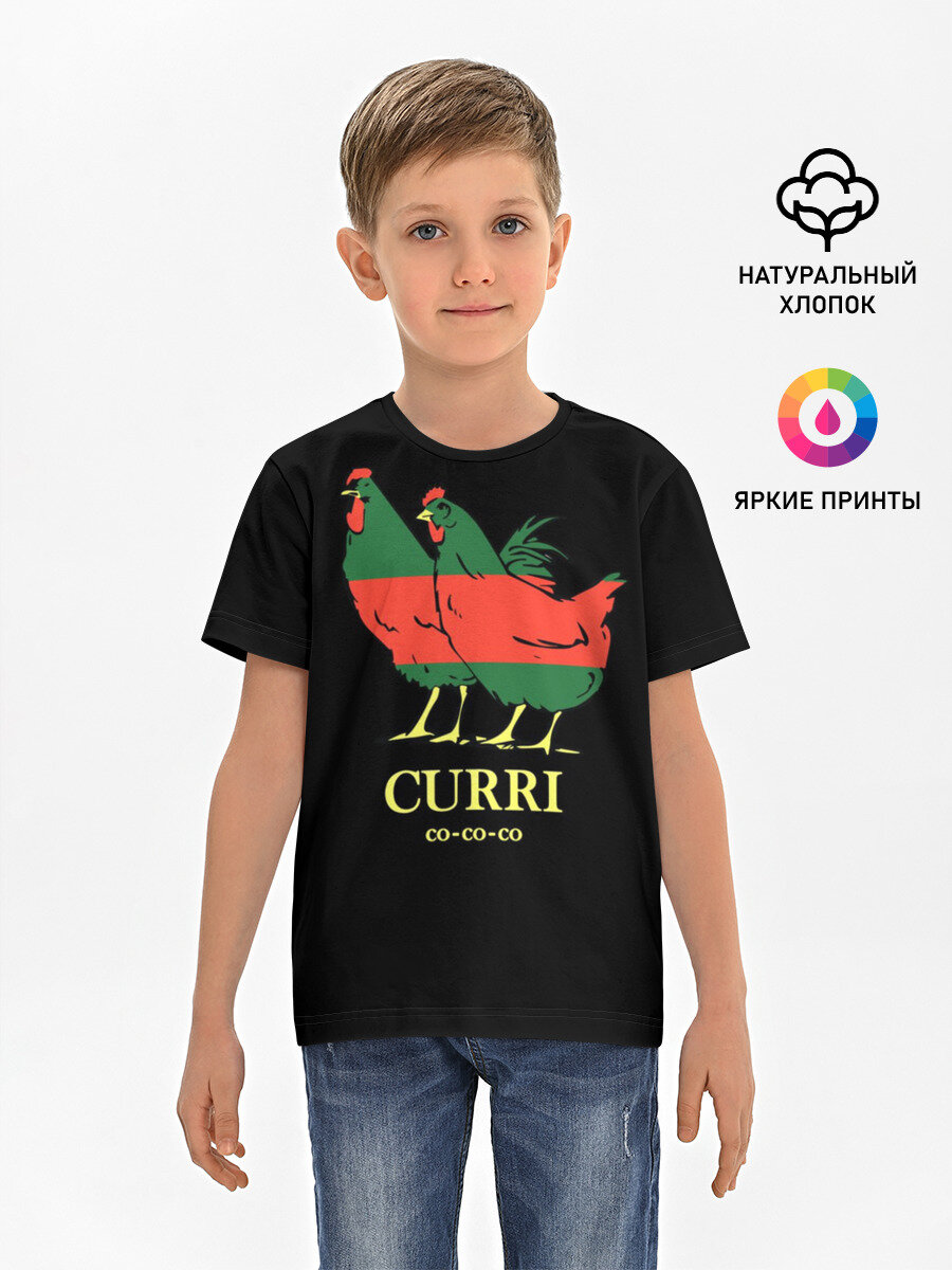 Футболка хлопковая детская Куры