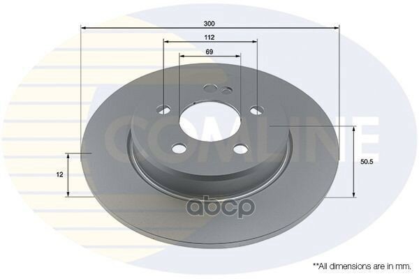 Диск тормозной | зад | Comline арт. ADC4052