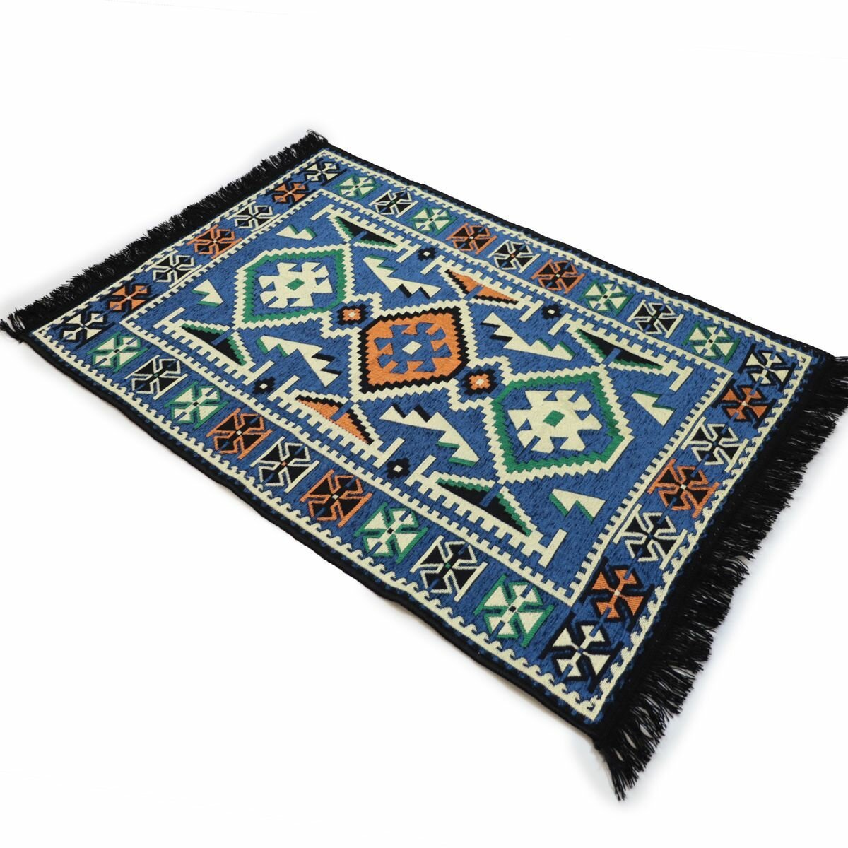 Ковер декоративный 80*128 синий 0