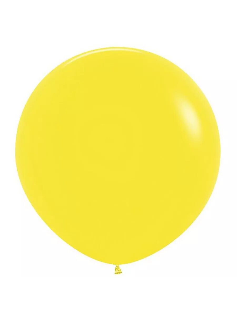 Желтый, Пастель / Yellow, латексный шар (36"/1 м ) 10 шт. / Веселый праздник