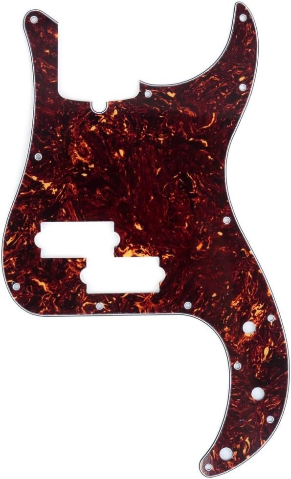 Панель для оригинального Fender Precision Bass, Musiclily MX1303DT, для 4-струнных, четырехслойная, черепаший панцирь