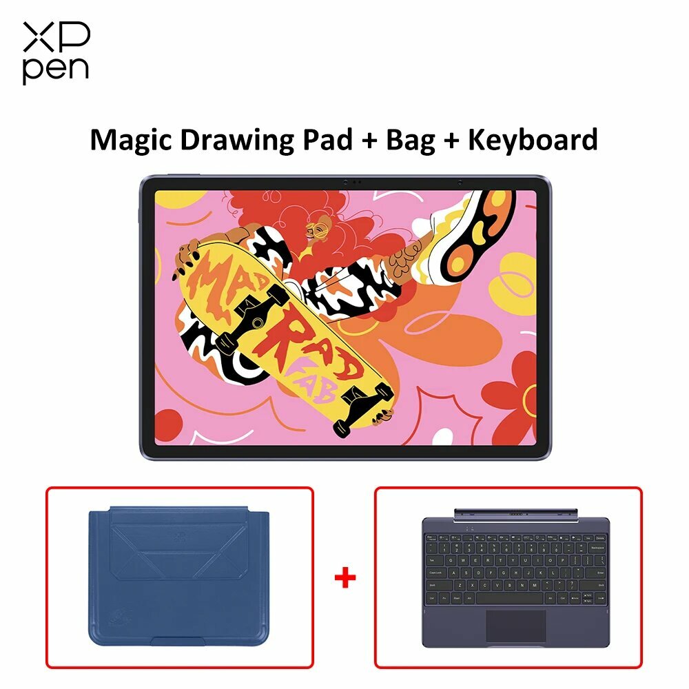 Графический планшет XPPen Magic Drawing Pad 12 дюймов, Android-планшет с MDP Keyboard bag