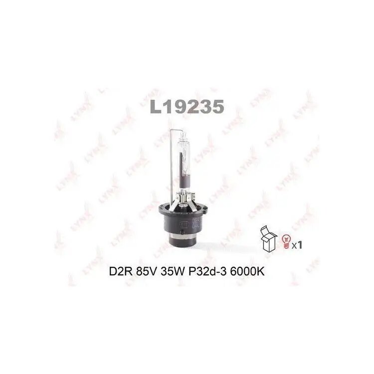 Лампа D2R 12V 35W P32d-3, 6000K LYNX - L19235