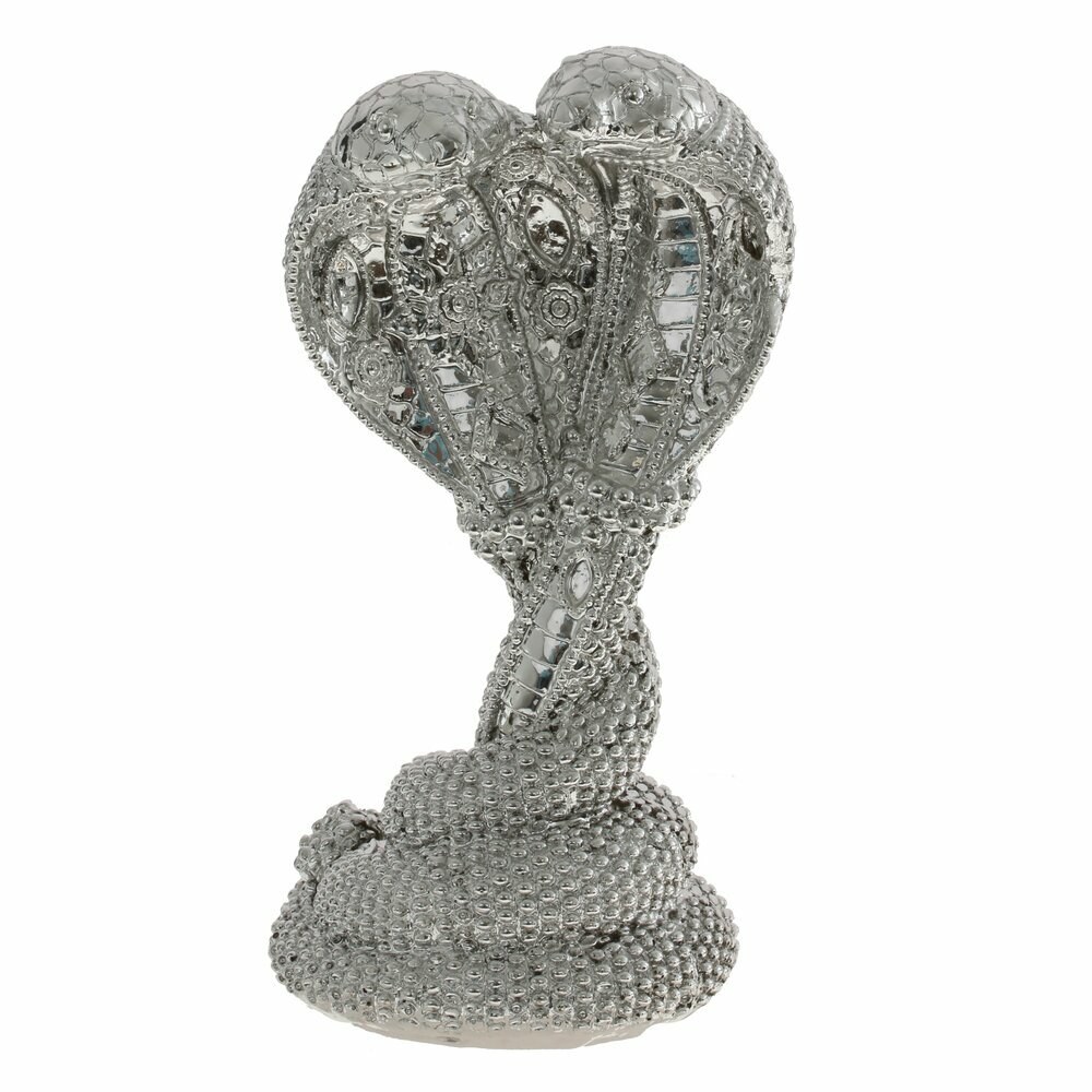Фигурка "Королевский танец" 8.5x9.5x17.5, полимерные материалы серебро