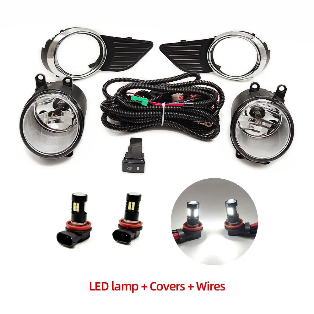 Передние светодиодные противотуманные фары для Toyota Sienna 2010 2011 2012 2013 2014 LED full set