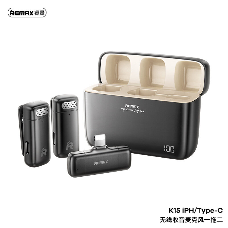 Беспроводной радиомикрофон REMAX, одноканальный, для прямой трансляции, высокое разрешение, портативный мини-микрофон для прямой трансляции