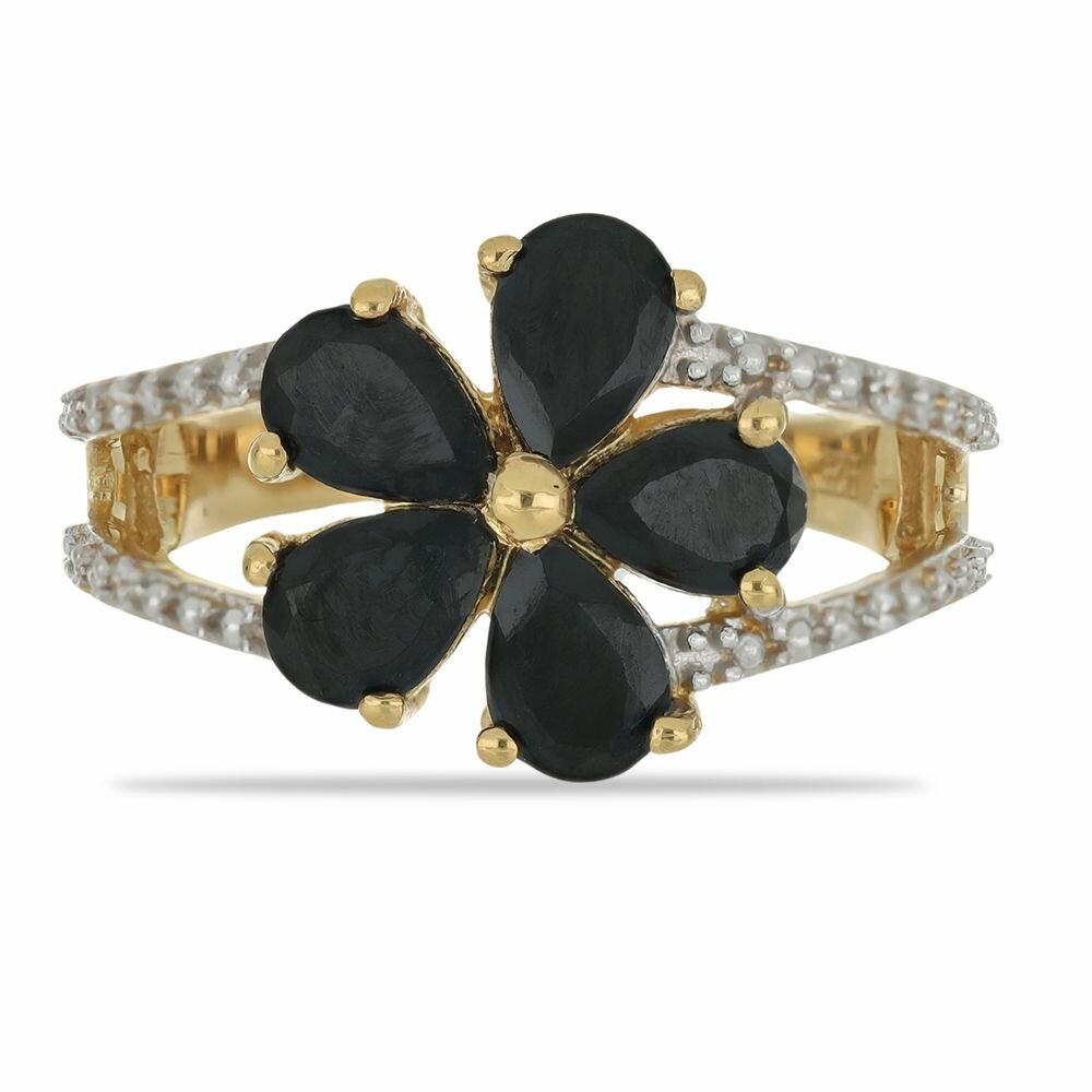 Кольцо, серебро, 925 проба, шпинель, фианит