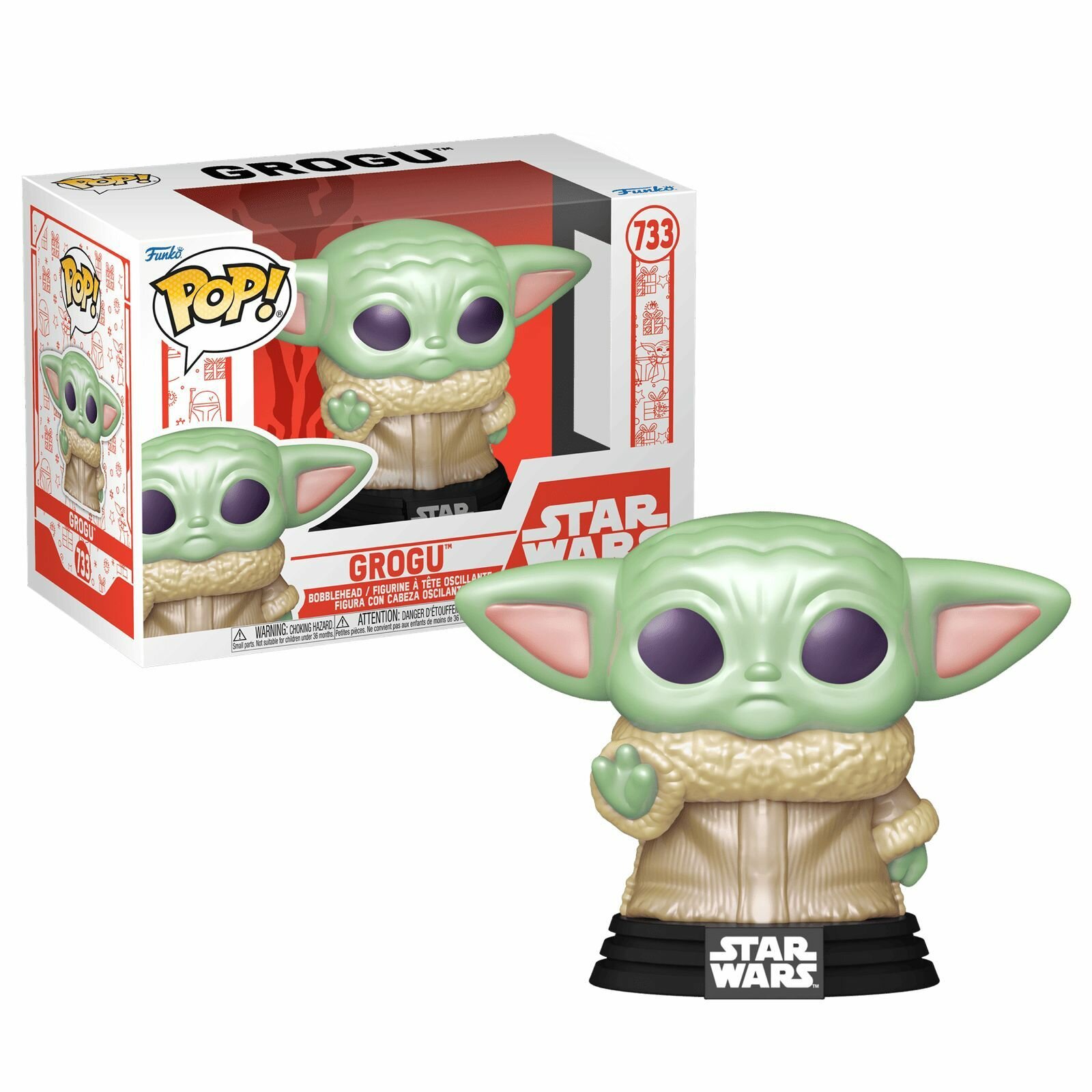 Фигурка Funko Pop! Star Wars: Grogu Holiday 733 (Фанко Поп Грогу Санта из сериала Звёздные войны: Мандалорец)