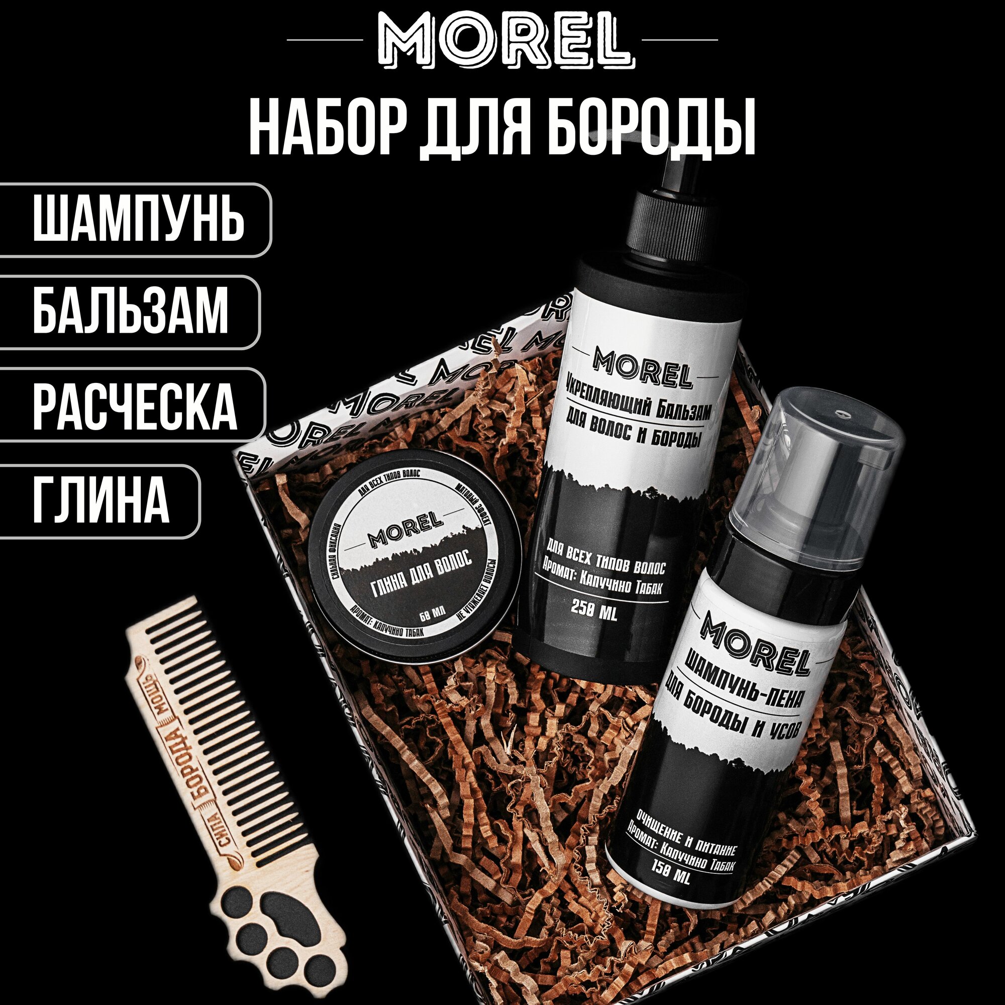 Подарочный набор для мужчин косметический, набор для бороды, уход