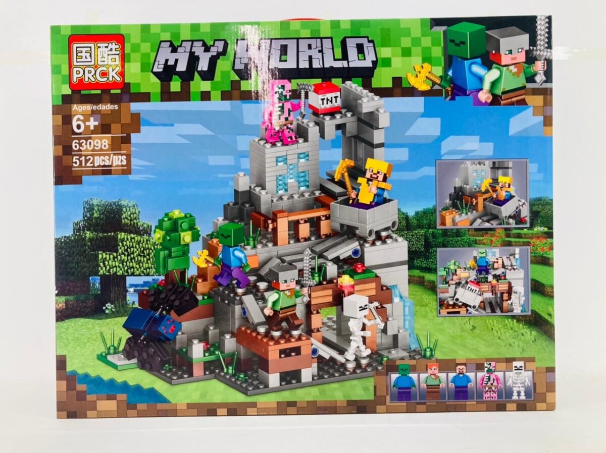 Конструктор Майнкрафт Шахта 63098 PRCK My World, 512 деталей