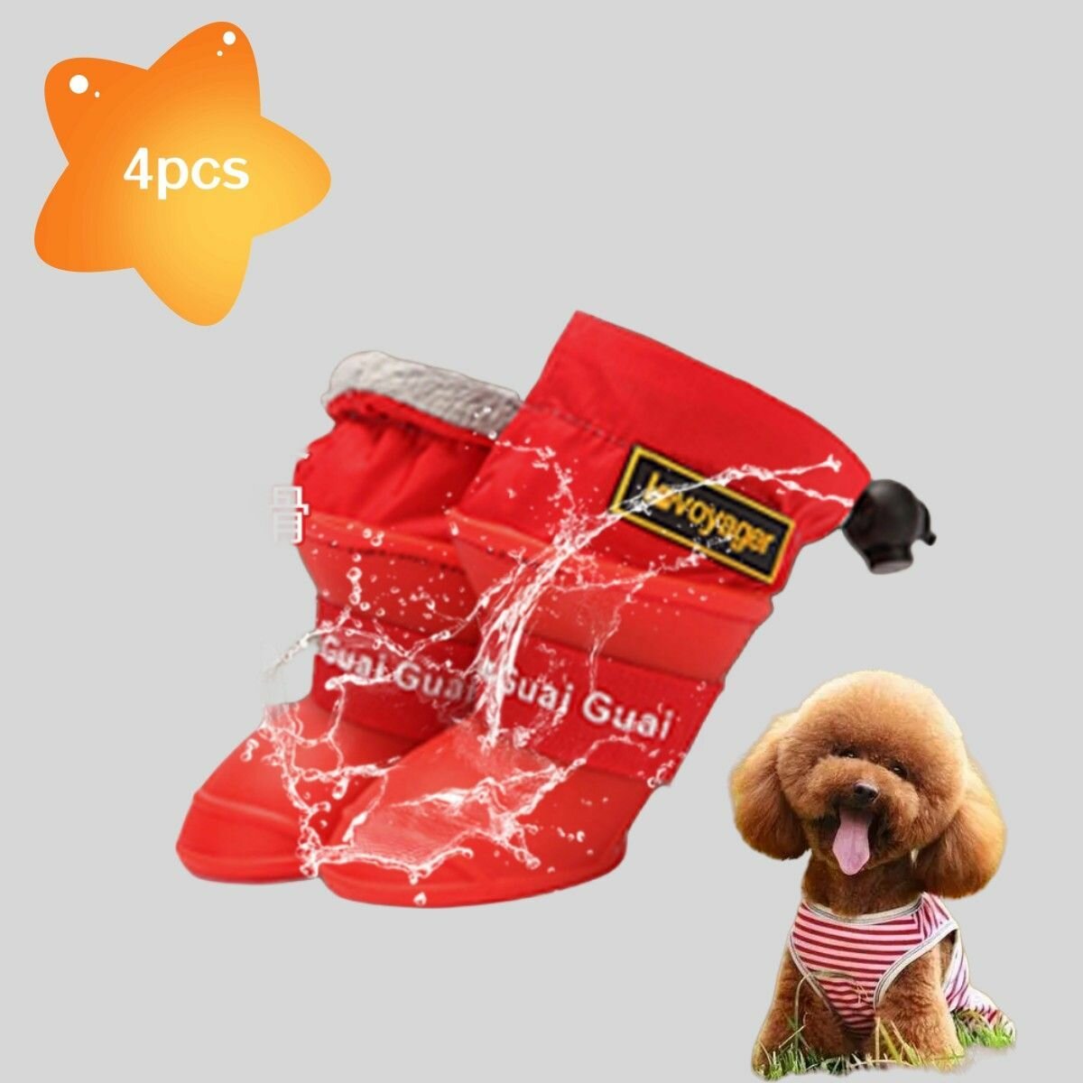 Силиконовые дождевики для собак, маленькая собачка Тедди Бишон