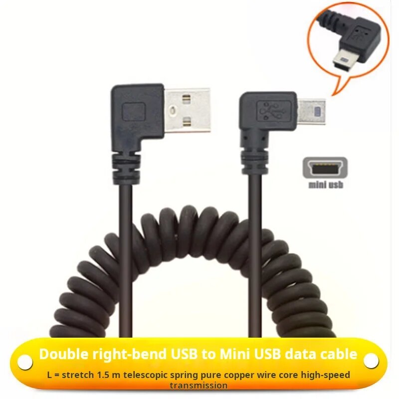 Пружинный кабель USB-Micro Mini USB AQJG 1,5 м Eblow Mini