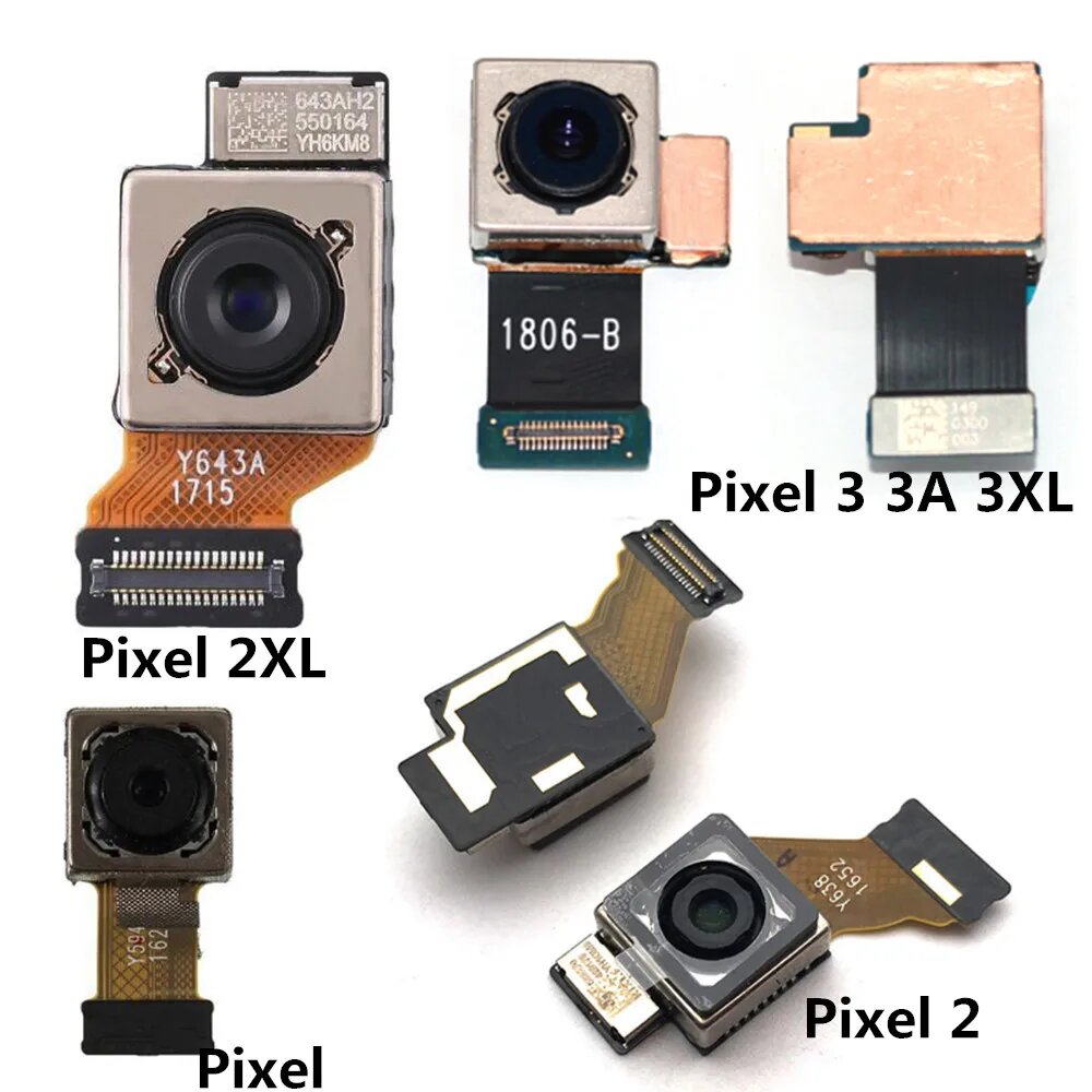 Большая камера для Google Pixel 6 5 4 3 XL 4xl 4A 4G 5G 6Pro, задняя задняя основная камера, гибкий кабель, запасные части