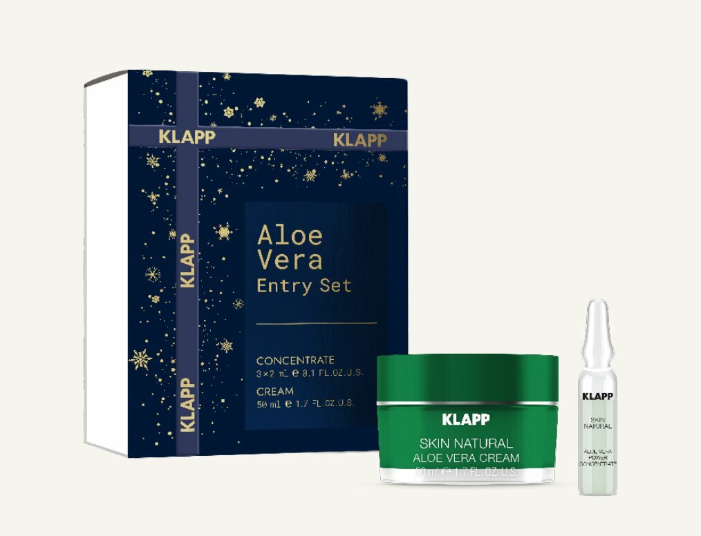 KLAPP 1382 Набор KLAPP Aloe Vera Entry Set (3x2мл ампулы +Крем увлажняющий Aloe Vera 50 мл) купить