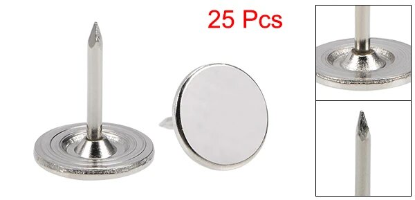 Uxcell декоративные гвозди для обивки 25 шт серебристого цвета