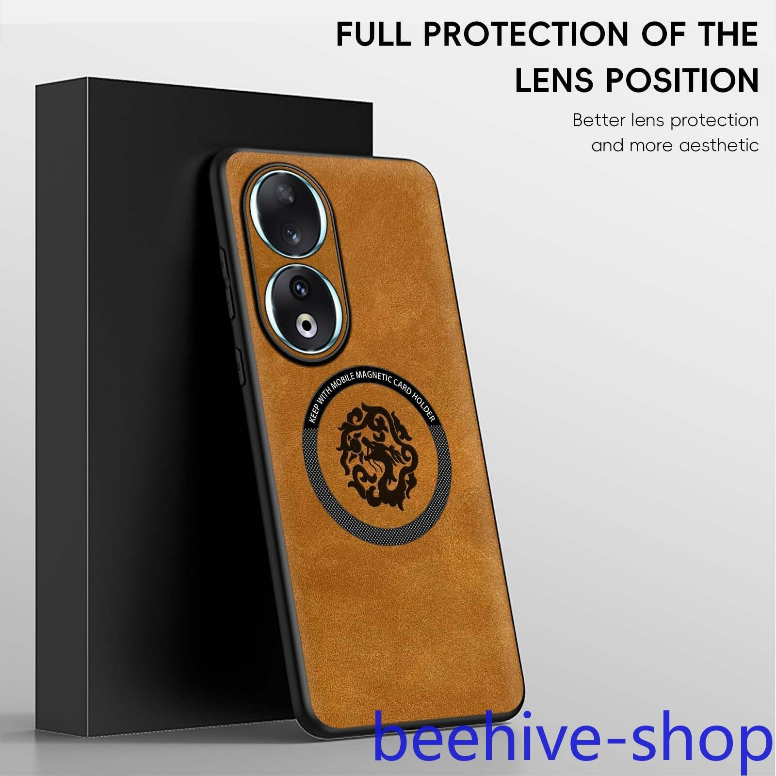 Чехол на Honor 90 / Хонор 90 , Высококачественная кожа